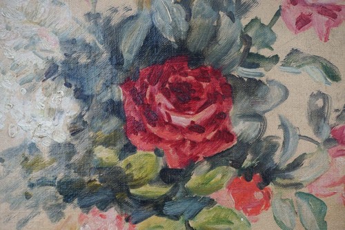 Study for Symphony in Red and Gold Roses Flower Louis Beraud 1890 | eBay