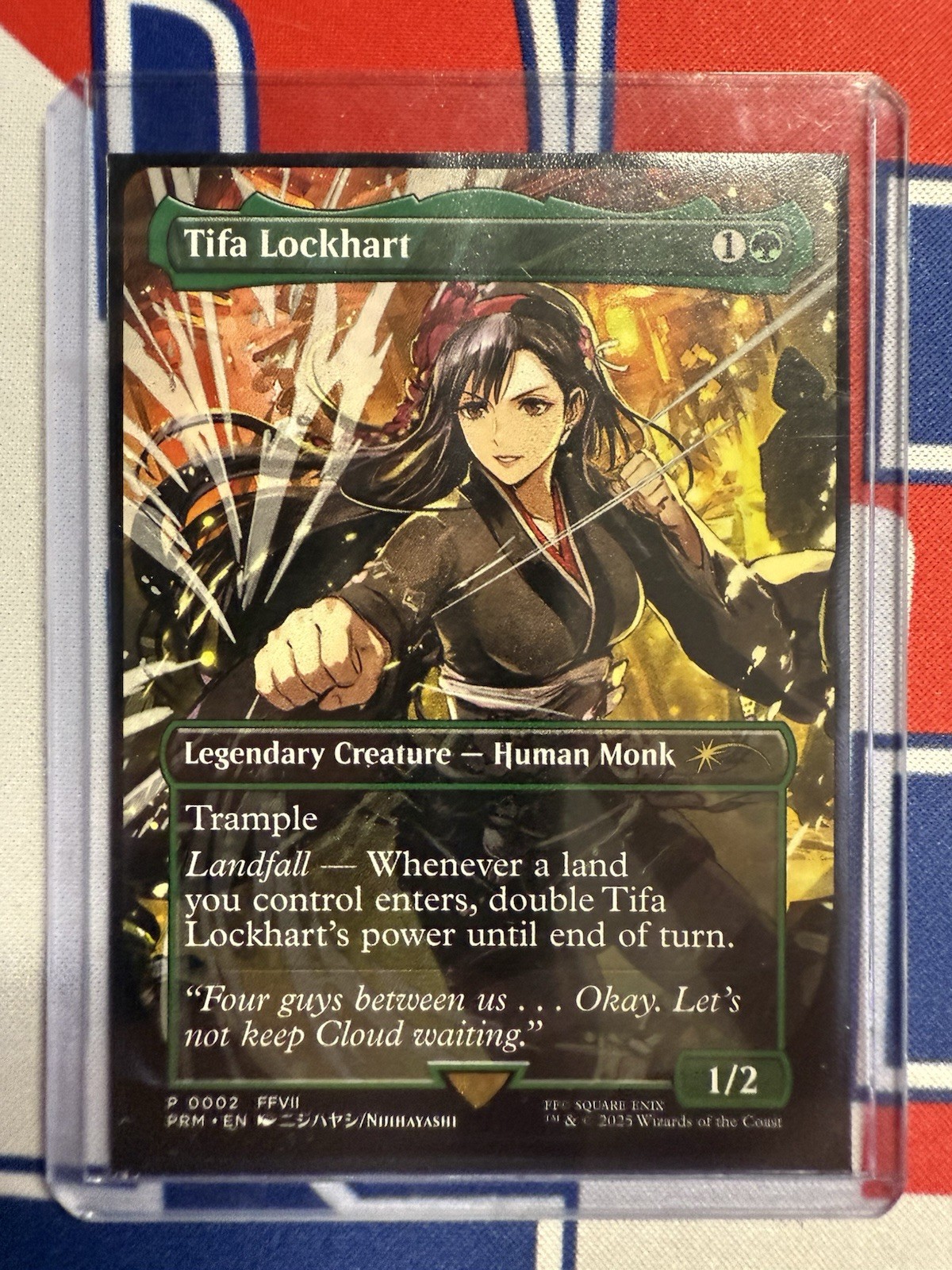 MTG Tifa Lockhart (Borderless) Final Fantasy PTQ Promo (P 0002) NON ...