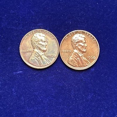 1960 P Large & Small Date Gem Proof Red Cents!! SUPERB!! Nice ...