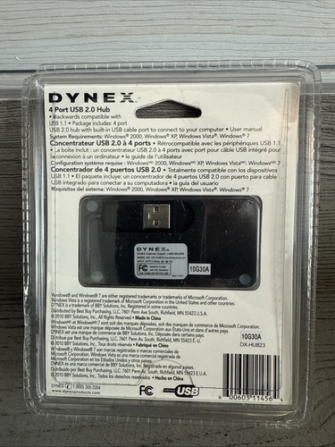 Dynex 4 Port USB 2.0 Hub DX-HUB23 (A8) | eBay