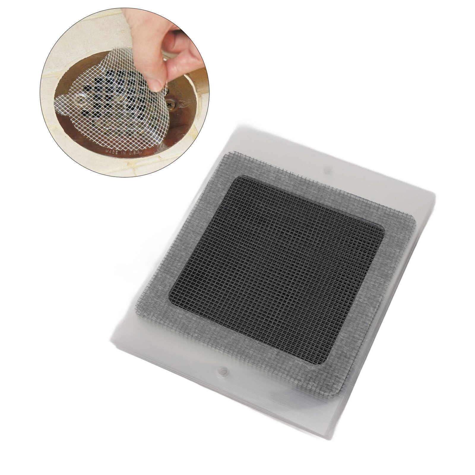25PCS Set Drain Hair Catcher Mesh Sticker Drain Hair Catchers Mesh ...