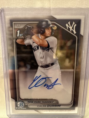 2024 Bowman Chrome - Prospect Autographs Caleb Durbin #CPA-CD (AU, RC ...