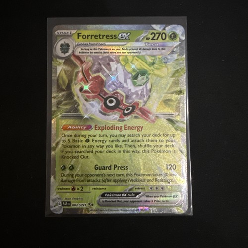 Pokémon TCG Forretress ex Scarlet & Violet: 002/091 Holo Double Rare | eBay