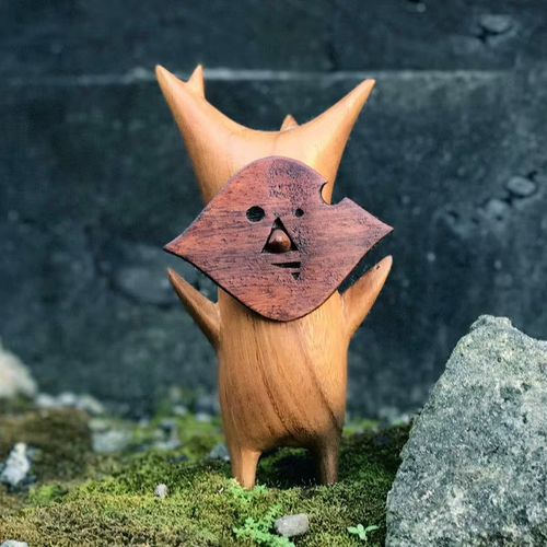 Korok Wooden Resin Statue Zelda Decor Figurine Handmade Gift for Game ...