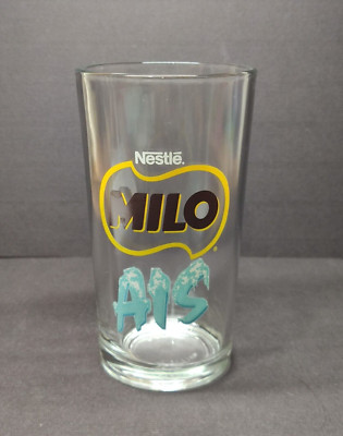 New Milo Ais Malaysia Iced Milo Collectable Glass Advertising Excellent ...