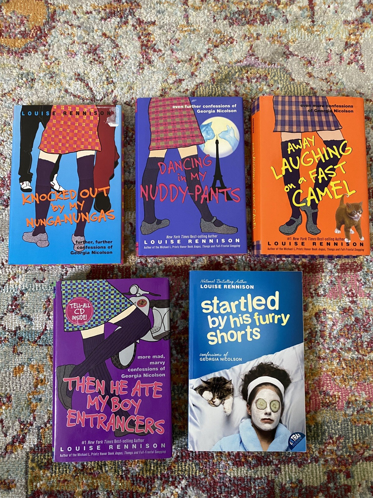 Louise Rennison Confessions Of Georgia Nicolson Books Lot Of 5, Two 1st ...