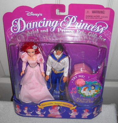 #12122 NRFB Vintage Mattel Disney Dancing Princess Ariel & Prince Eric ...