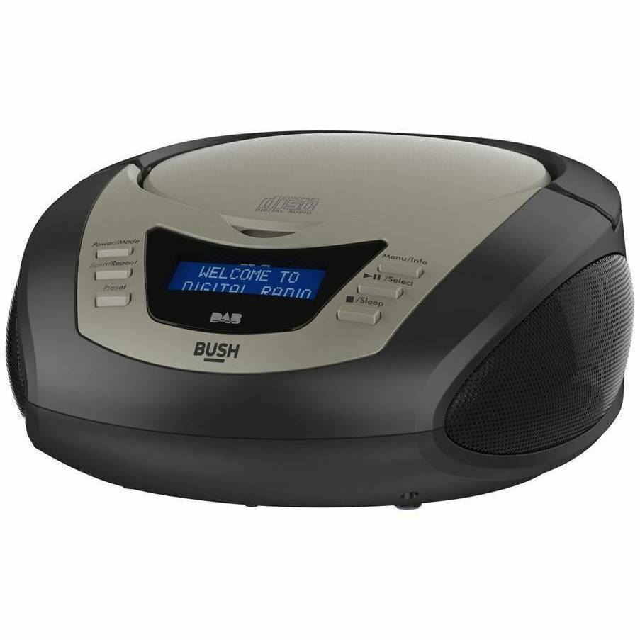 Bush CD Player Boombox with DAB Radio - Black (NEW) | eBay