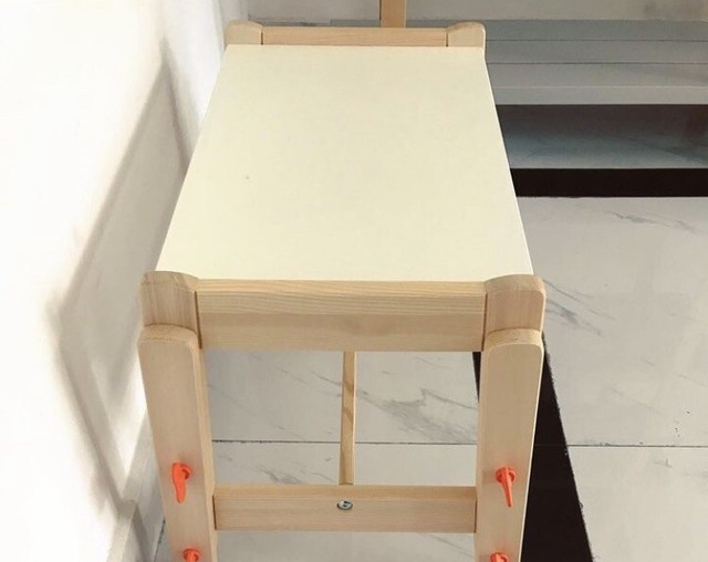 IKEA Flisat Child Bench Adjustable Light Wood Pine Assembly Required ...