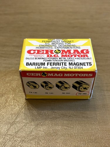 Cer Mag Motors RE 280 Mabuchi Motor Hobby NIB High Output Lo Drain Hi ...