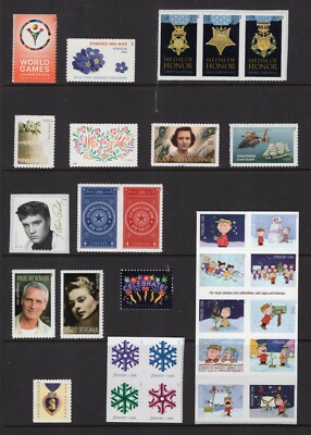 US 2015 NH Complete Commemorative Year Set 50 Stamps inc Peanuts - Free ...