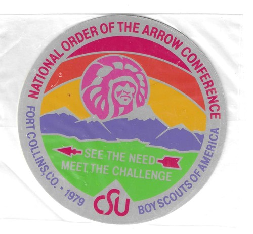 BSA OA NOAC 1979 NATIONAL ORDER OF THE ARROW CONFERENCE MEDAL DECAL | eBay