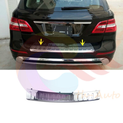 Chrome Rear Bumper Protector Guard Sill Plate Trim For Mercedes W166 ML ...