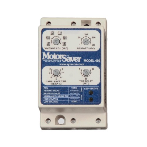 SymCom MotorSaver 3-Phase Voltage Monitor, Model 460-L, 190-480V, Fixed ...