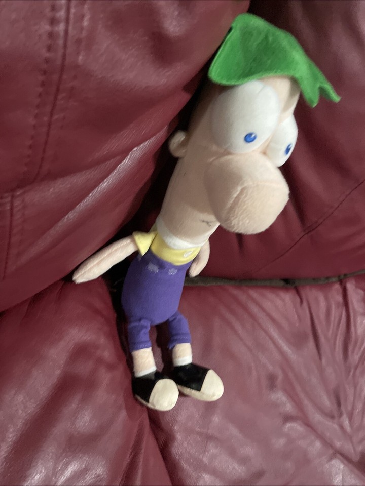 Disney Parks Phineas and Ferb Talking Ferb Plush 17 Inch Sound Does Not ...