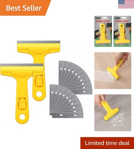 Razor Blade Scraper,Paint Scraper Glass Scraper Tool with 20 Extra ...