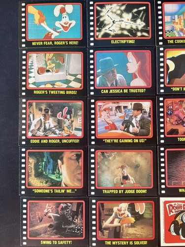 Disney Who Framed Roger Rabbit 1988 Topps Trading Cards & Stickers ...