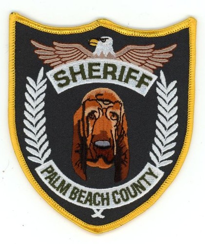 FLORIDA FL PALM BEACH COUNTY SHERIFF K-9 BLOODHOUND NICE SHOULDER PATCH ...