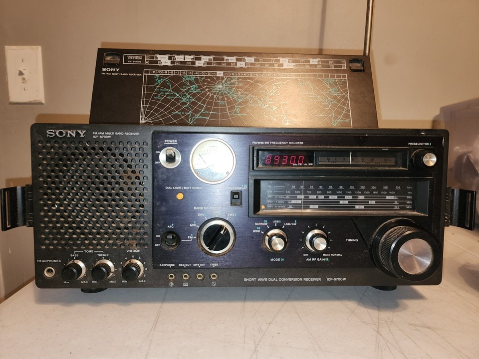 Sony ICF 6700W Multi Band Shortwave Radio, FM, AM, SW1, SW2, SW3 | eBay