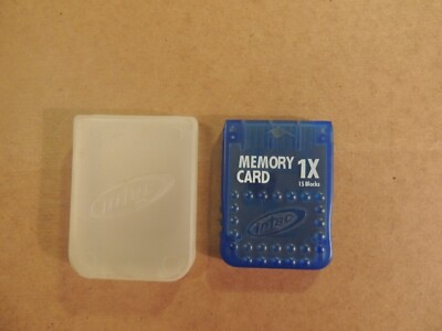 PS1 Playstation 1 PSOne 15 Blocks Memory Card Intec with Case | eBay