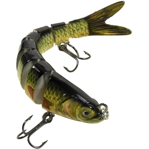 HQRP 3.9" Green Fishing Lure 0.4oz Fish Bait Jointed Slow Sinking Glide ...