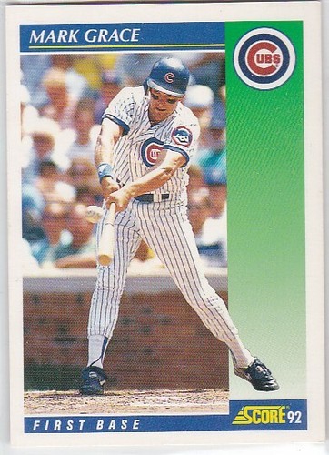 G) 1992 Score Baseball Trading Card - Mark Grace #445 | eBay