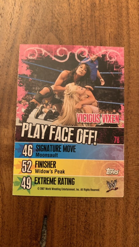 2007 Topps WWE WWF Face Off ! Victoria #78 | eBay