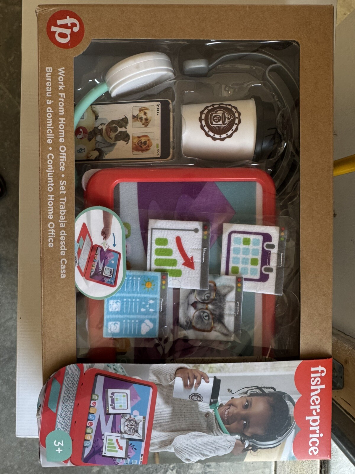 Fisher-Price My Home Office, Pretend Work Station 8-piece Play Set NEW ...