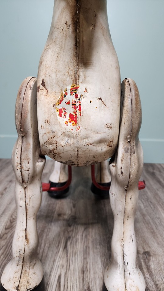 ORIGINAL Antique Mobo Bronco Ride On Toy Horse - Moves - Made In ...