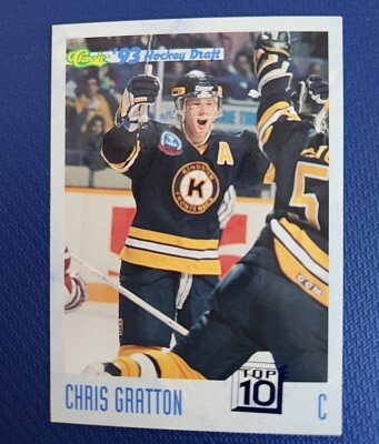 Chris Gratton 1993 Classic Hockey Draft Card (#3 - Tampa Bay Lightning ...