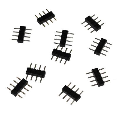 10x RGB LED Jumper 4 Pin Connector 10x3mm Adapter Coupling | eBay UK