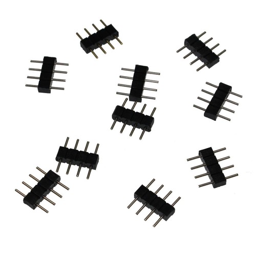 10x RGB LED Jumper 4 Pin Connector 10x3mm Adapter Coupling | eBay UK