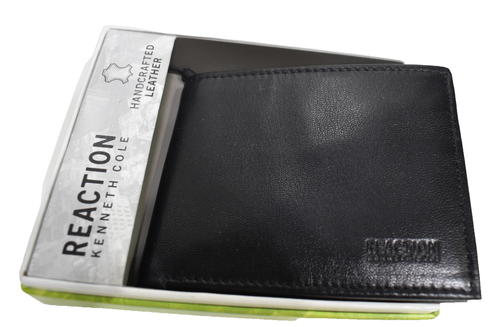 Kenneth Cole Reaction Men's Leather Wallet Black New In Box ...