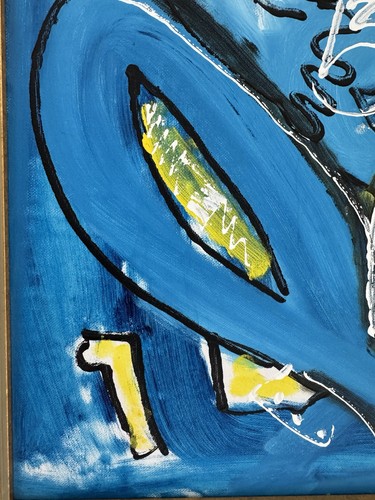 Neith Nevelson 1946-2023)Original Abstract Acrylic on Canvas Painting ...