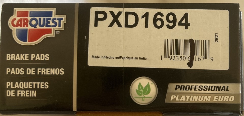 Disc Brake Pad Set CARQUEST PXD1694 | eBay