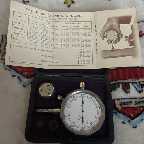 Hasler Speed Indicator Hand Held in Original Case w/ Manual -tachometer ...