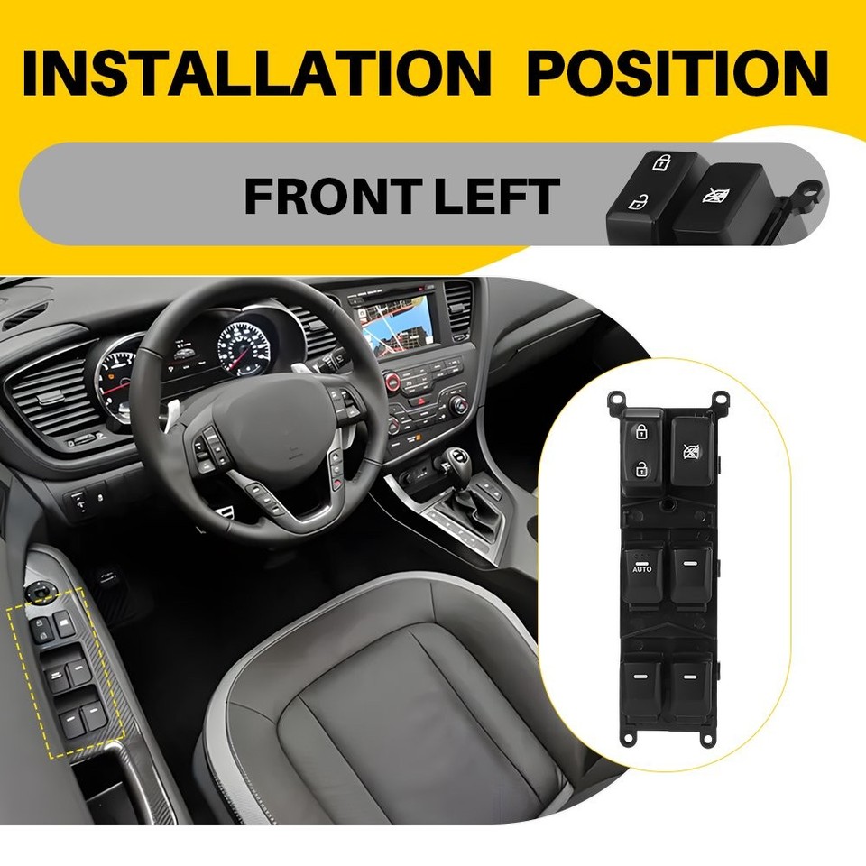 Master Power Window Switch Left Fit Kia Rio (4Door) 2012-2015 Left ...