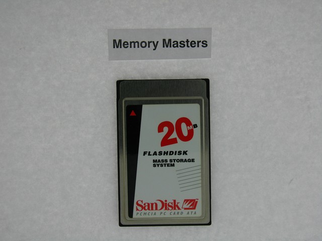 SanDisk PCMCIA 8mb Flash Memory Card ATA SDP3B Warranted for sale ...