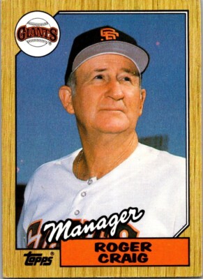 1987 Topps Roger Craig #193 San Francisco Giants Manager | eBay