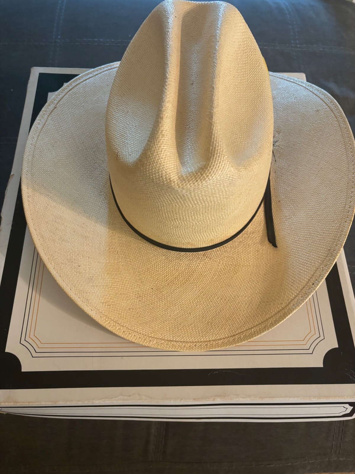 Vintage straw stetson cowboy hat size 7 - Gem