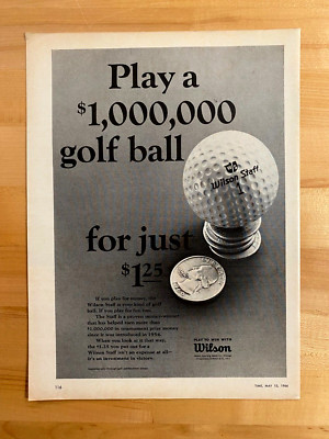 1966 Vintage Print Ad Wilson Golf Balls | eBay