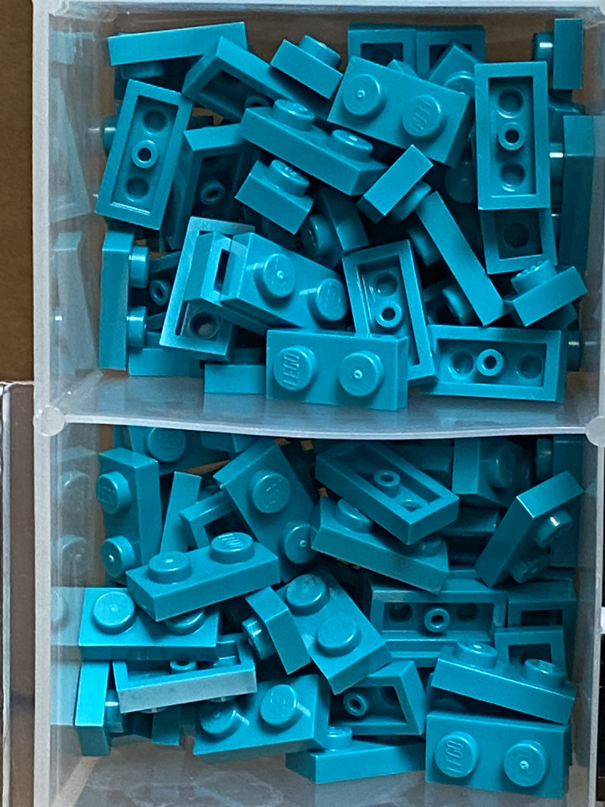 LEGO Parts - Dark Turquoise Plate 1 x 2 - No 3023 - QTY 110 | eBay