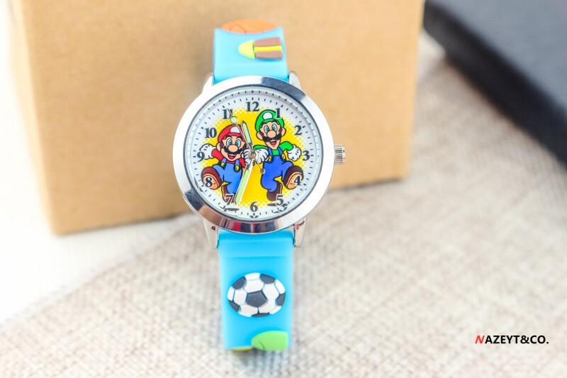 Super Mario Character Cartoon Electronic Quartz Mario Luigi Watch For ...