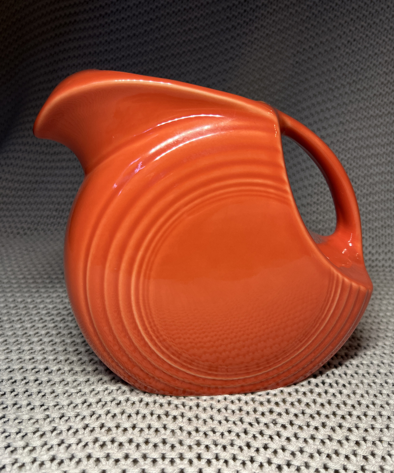 Fiestaware 🧶Fiesta Large 64 oz. DISC PITCHER, RETIRED PERSIMMON Homer ...