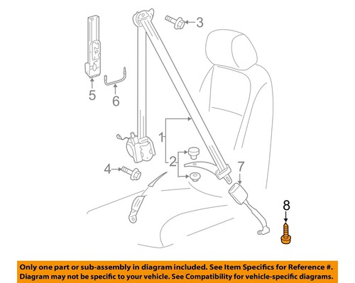VW VOLKSWAGEN OEM 11-18 Jetta Front Seat Belt-Buckle End Bolt N98923602 ...
