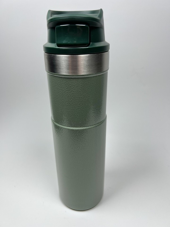 Stanley Trigger Action Travel Mug Hammertone Green 20 Oz Pre Owned | eBay