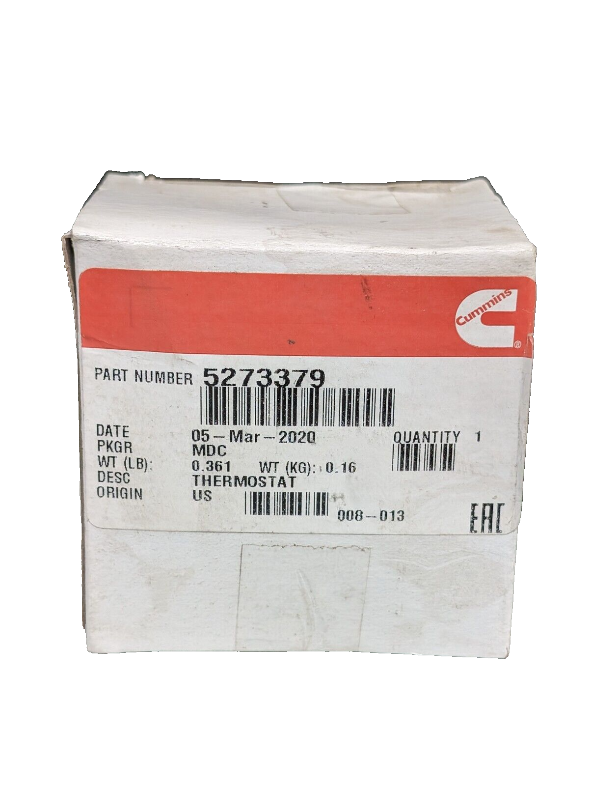 New OEM Genuine Cummins 5273379 THERMOSTAT FREE SHIPPING! | eBay