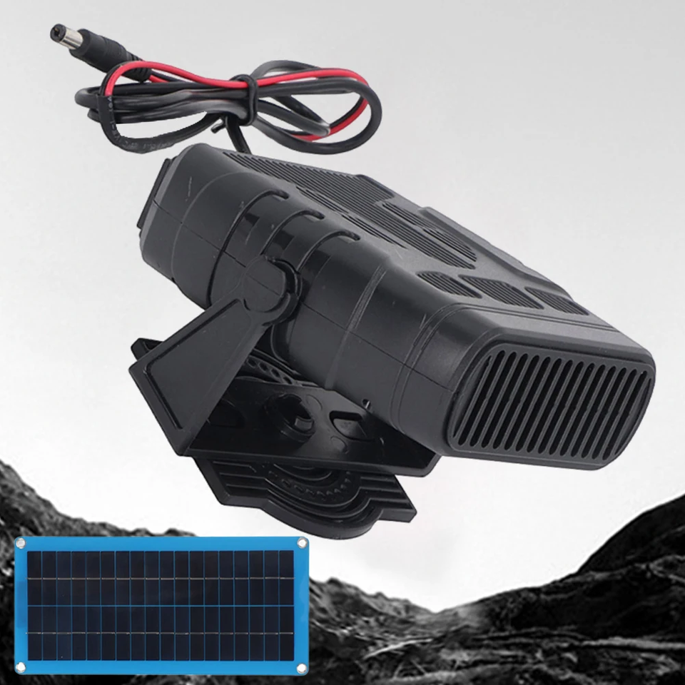 DC 12V 30W Solar Panel Powered Windshield Defogger Window Defroster ...