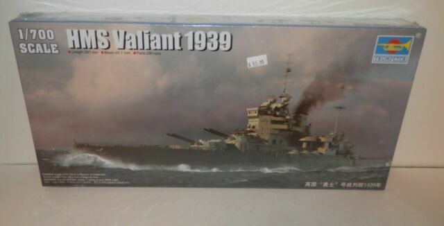 HMS Valiant 1939 1/700 Ship Trumpeter Model Kit 05796 for sale online ...