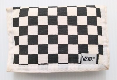 Vans Off The Wall Trifold Black/White Checkerboard Wallet | eBay
